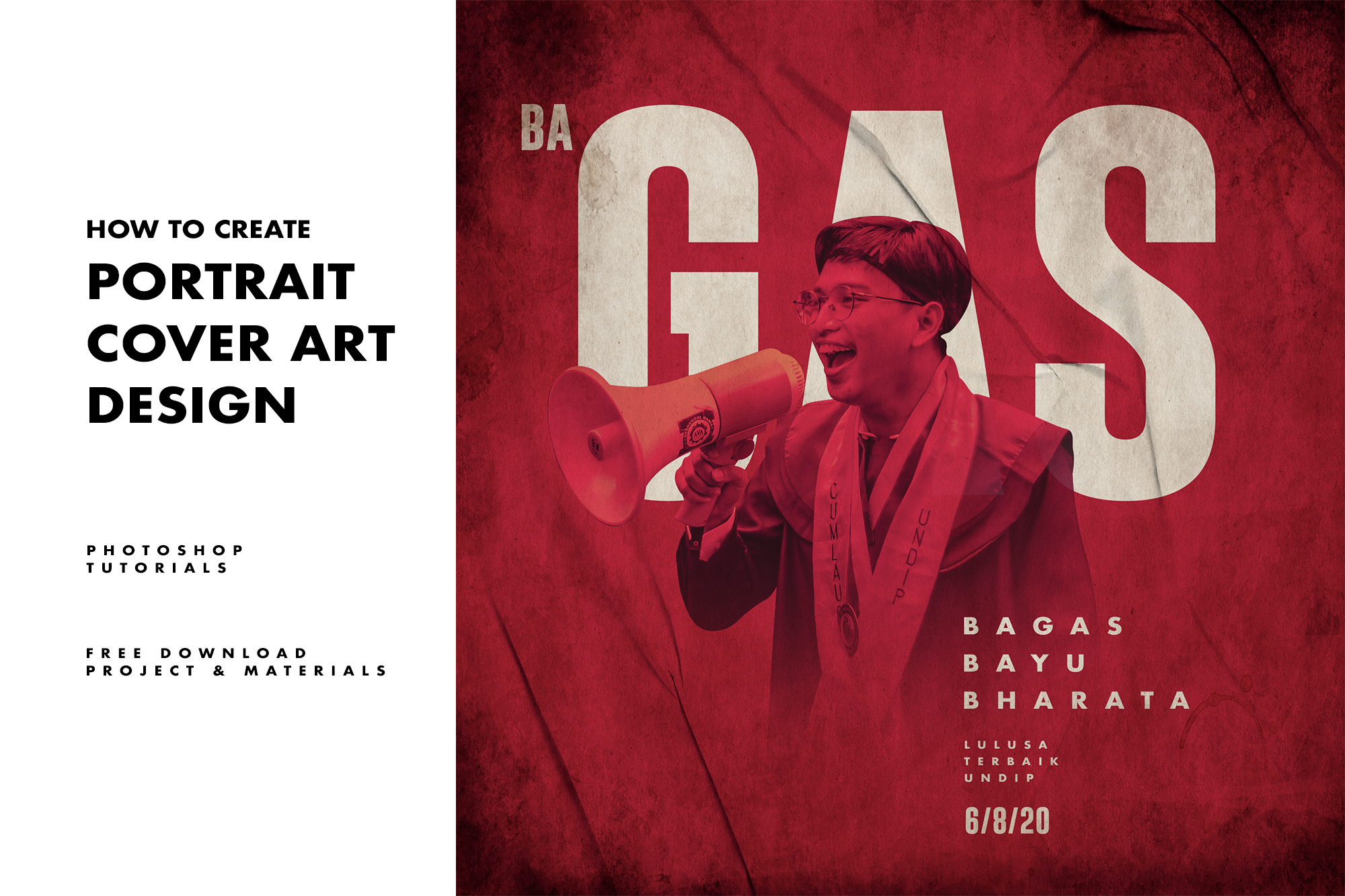 How to Create Grunge Portrait Cover Art Design - Photoshop Tutorials