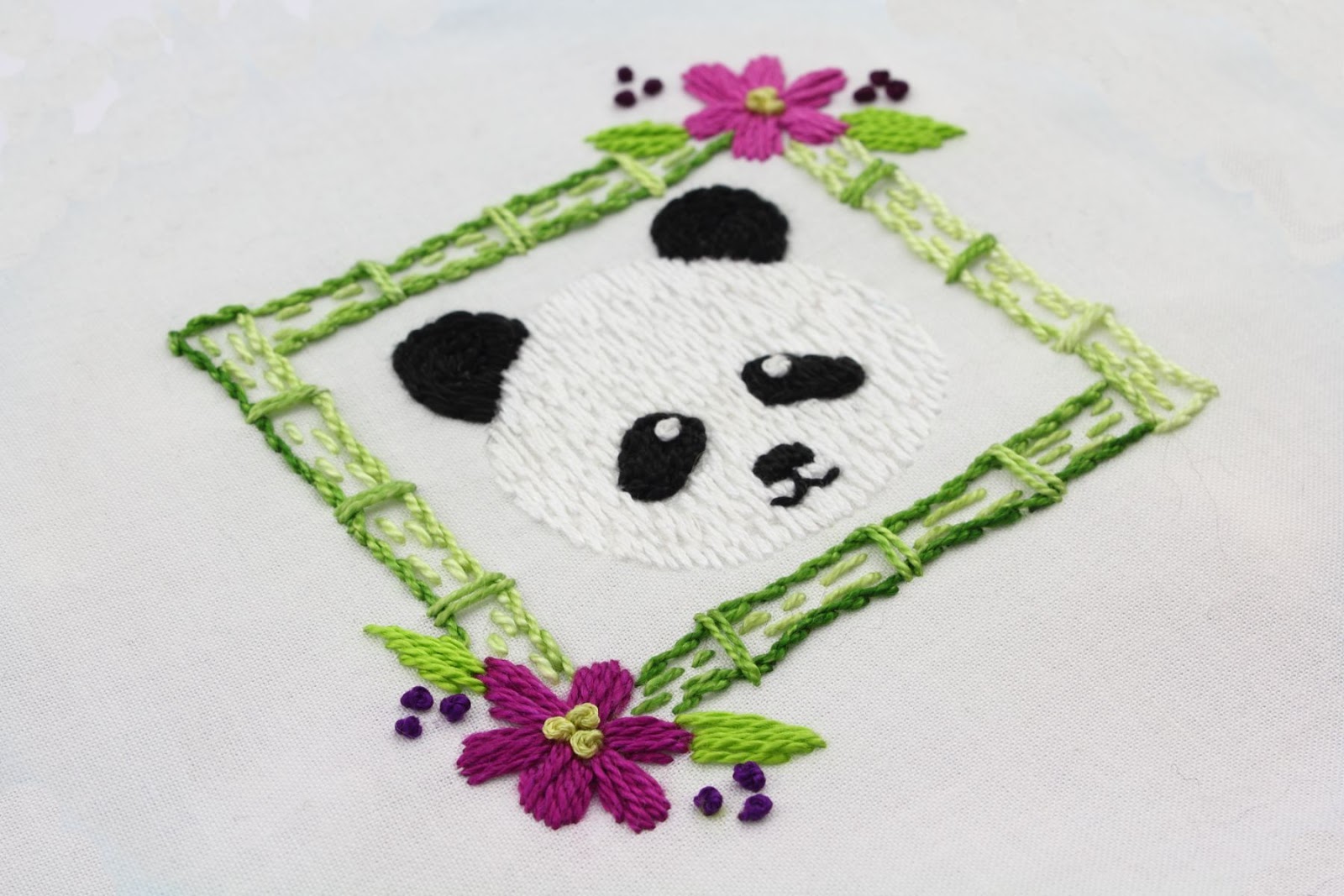 big B: Panda Bear Embroidery Project - Part Two