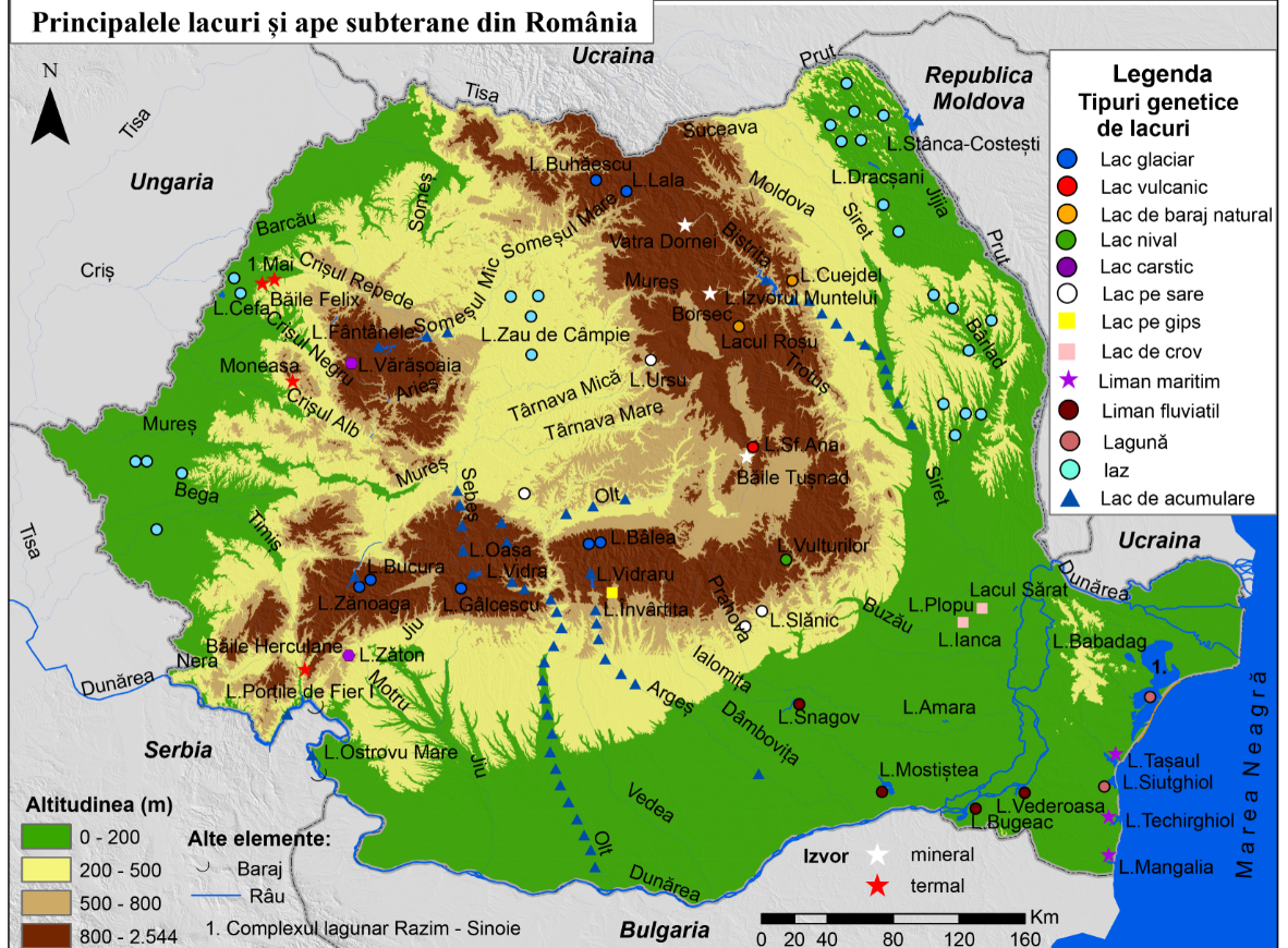 lectii de geografie: Lacurile României