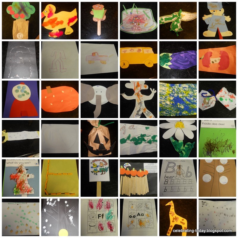 Celebrating Today: Make a photo collage of school art projects