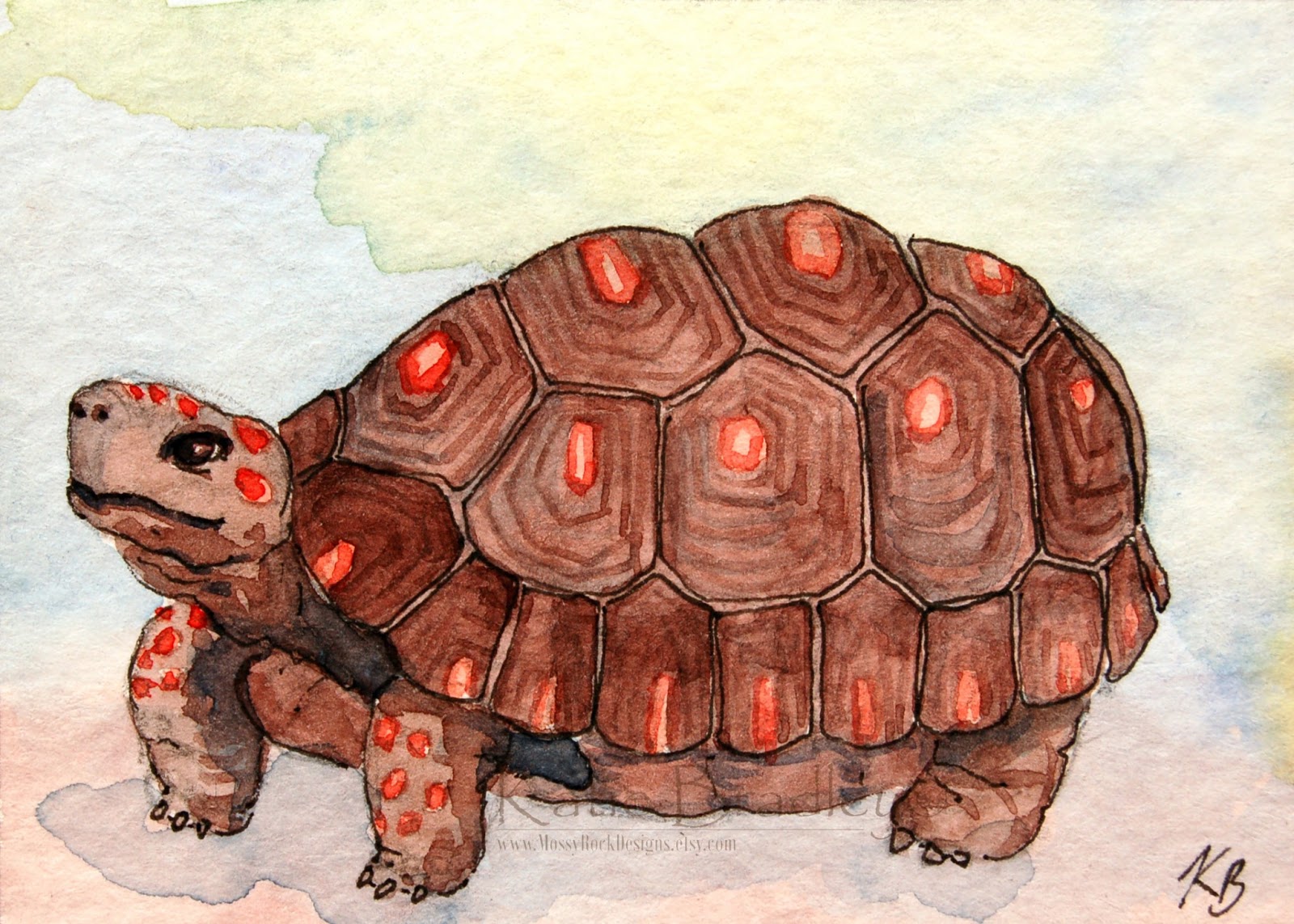 Tortaddiction: New Tortoise Paintings in my Etsy shop!