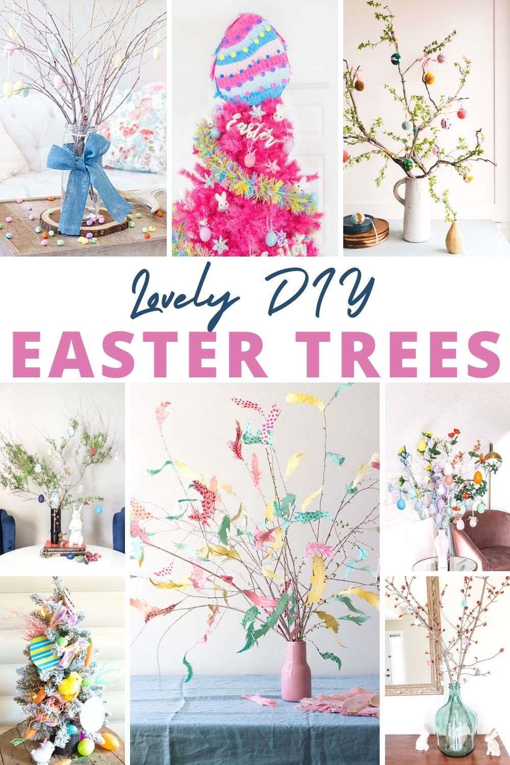 20 DIY Easter Trees You Will Love to Make with Your Family