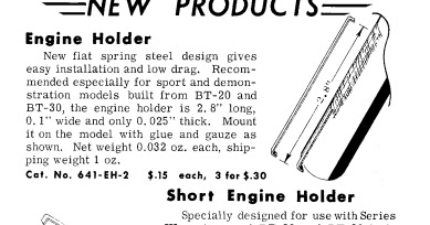 Model Rocket Building: First Engine Hooks?
