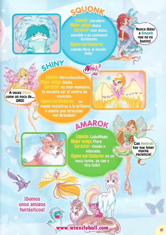 Especial Animales Hada Winx: ¡Conoce sus personalidades! - Winx Club All