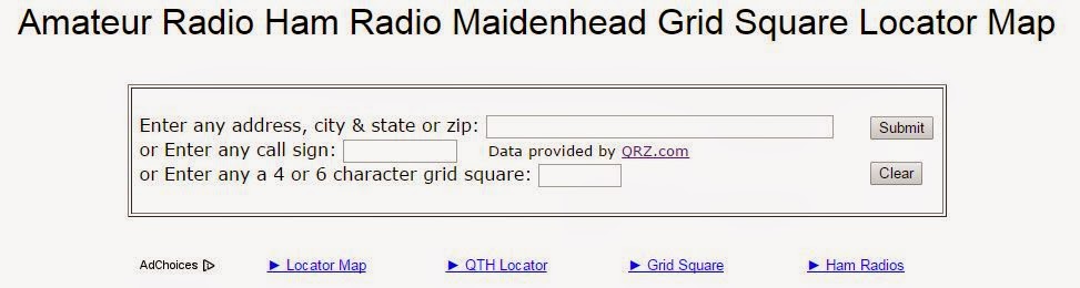 AIR - RADIORAMA: Amateur Radio Ham Radio Maidenhead Grid Square Locator Map