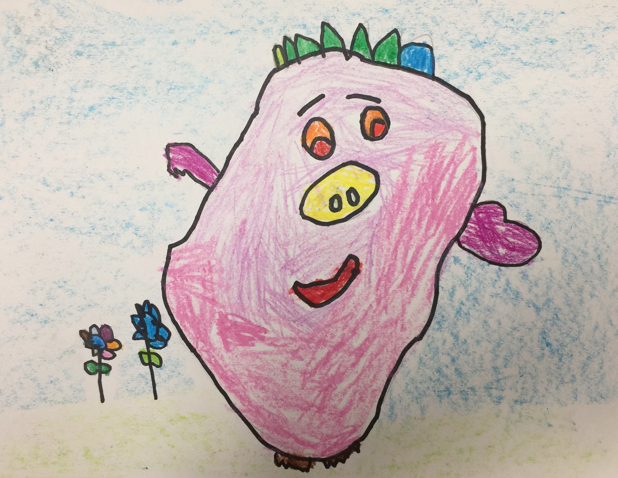 Mrs. Harris' art room: Organic free form monsters kindergarten lesson