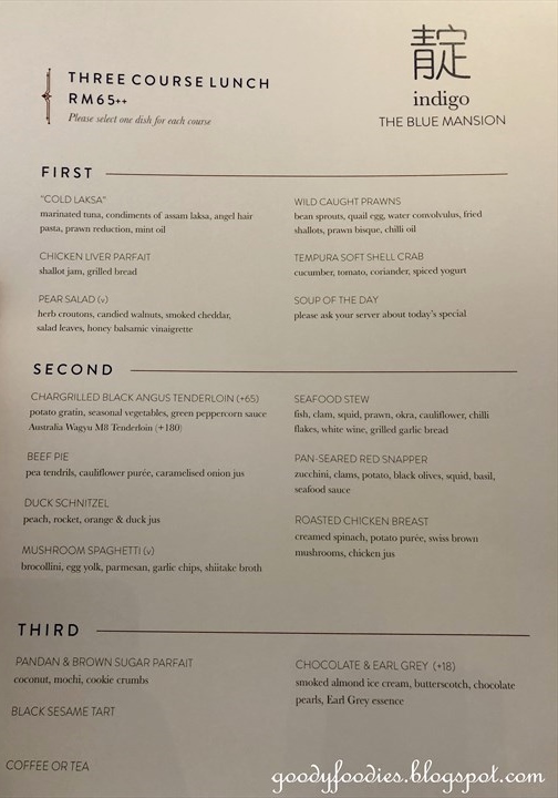 GoodyFoodies: Indigo Restaurant at The Blue Mansion, George Town, Penang