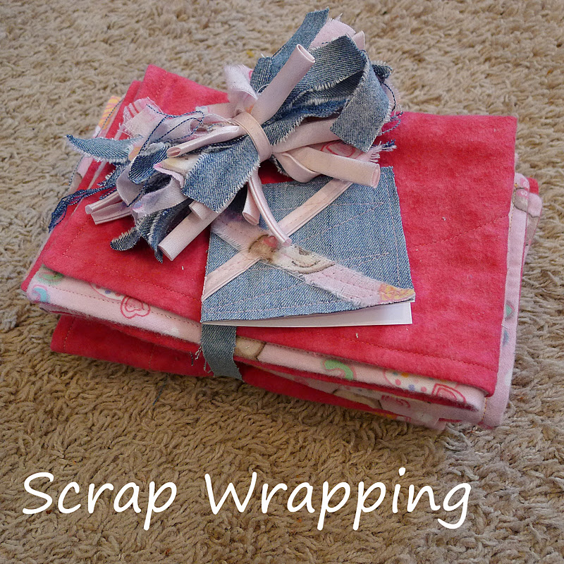 Pieces by Polly: Scrappy Wrapping