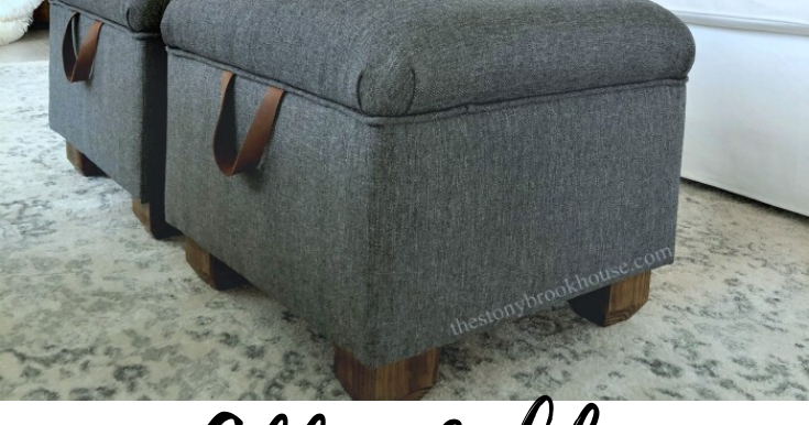 Affordable DIY Ottomans | The Stonybrook House