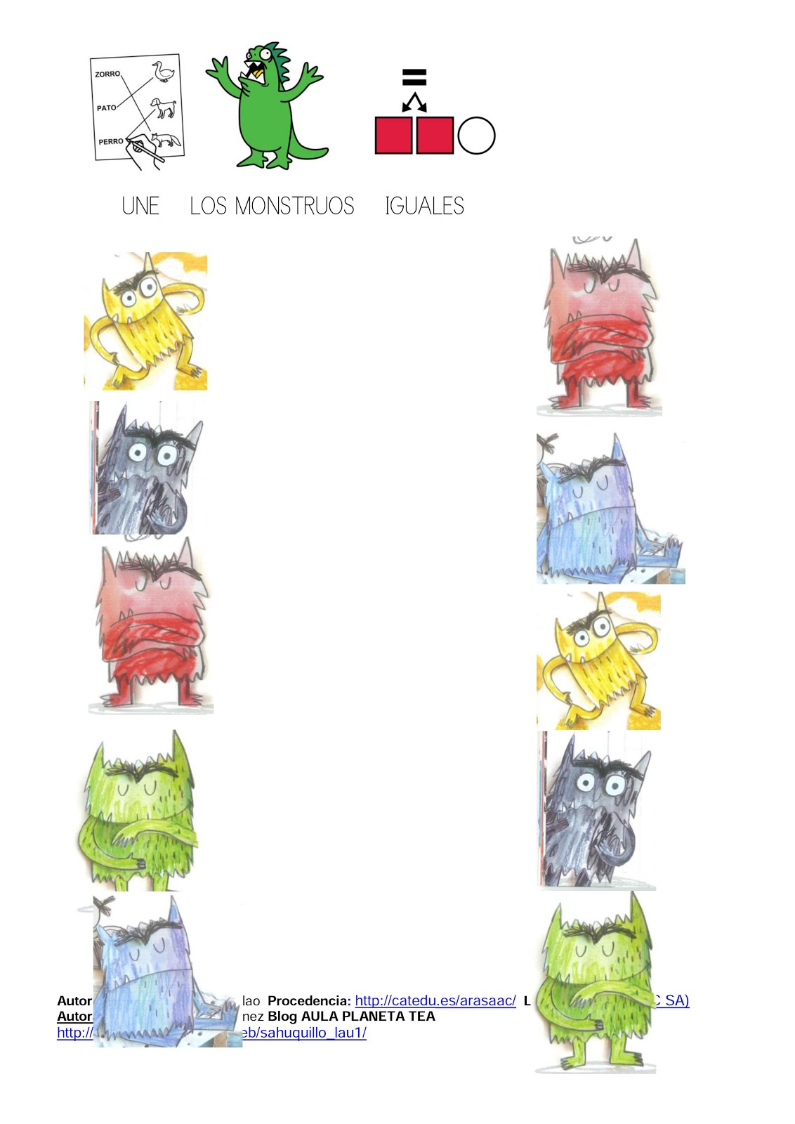 RECURSOS Y ACTIVIDADES PARA EDUCACIÓN INFANTIL: EL MONSTRUO DE COLORES ...