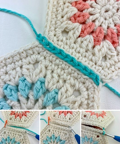 Beautiful Skills - Crochet Knitting Quilting : Flat Slip Stitch Seam ...