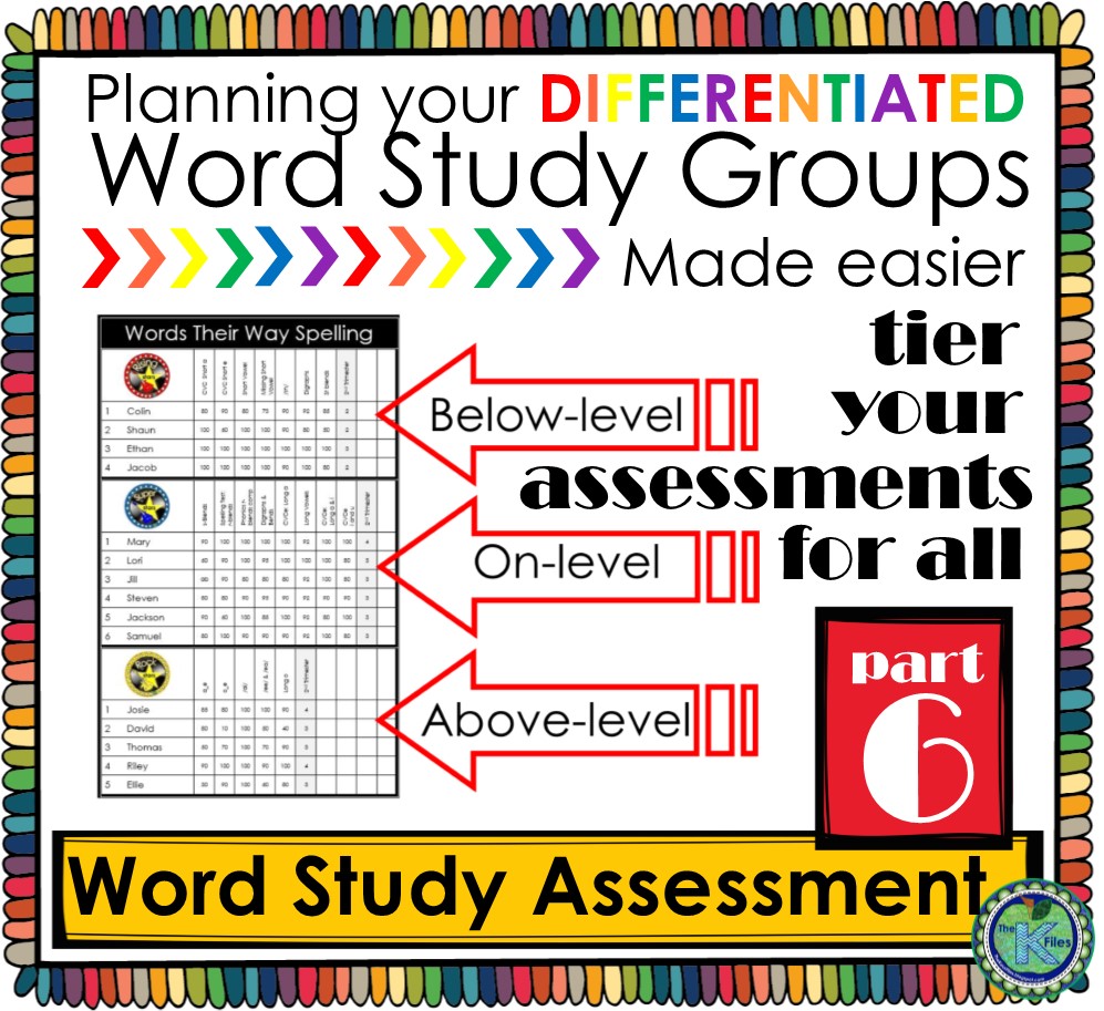 The K Files: Words Their Way, OUR way Part 6: Assessment