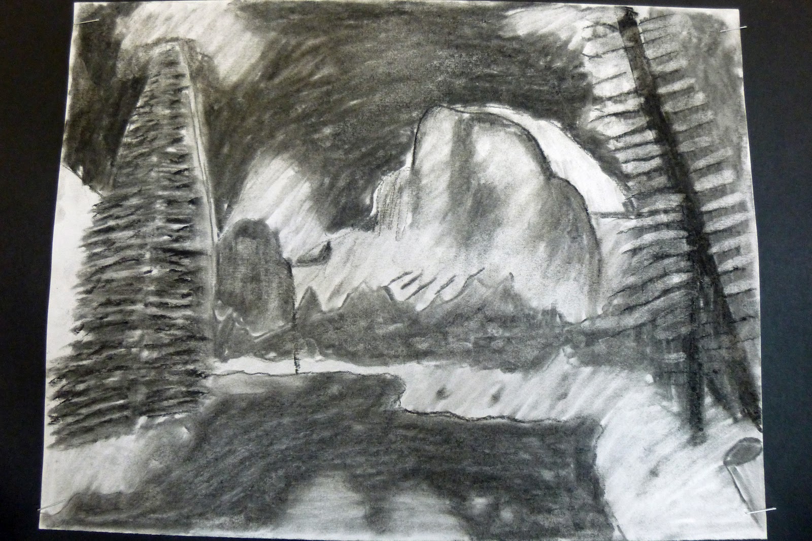 P. C. K. Art Room : Charcoal Nature Paintings