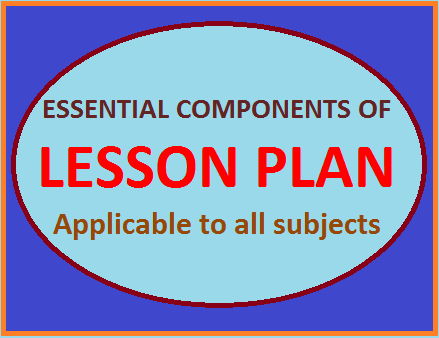 Essential Components of Lesson Plan