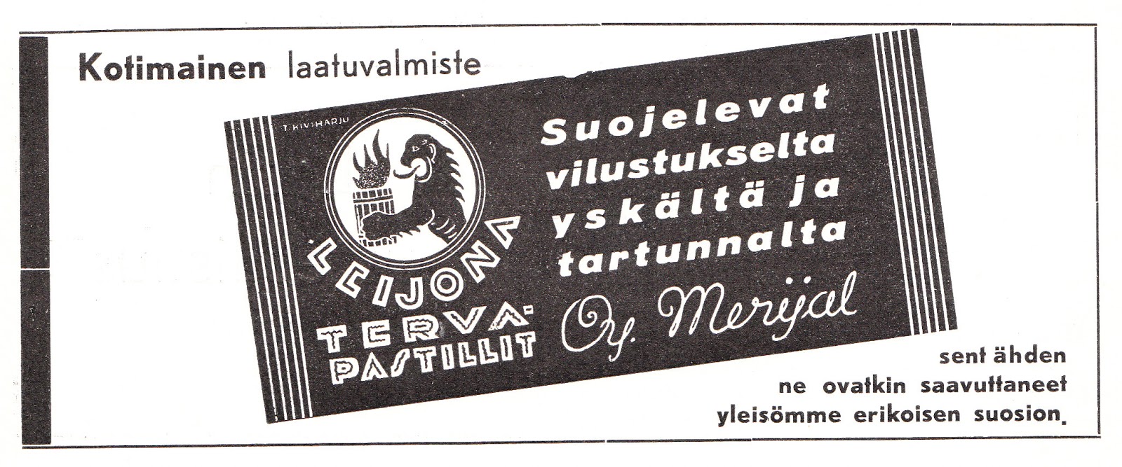 Vanhoja mainoksia: Merijal