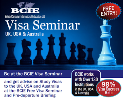 British Canadian International Education is holding a Study visa seminar