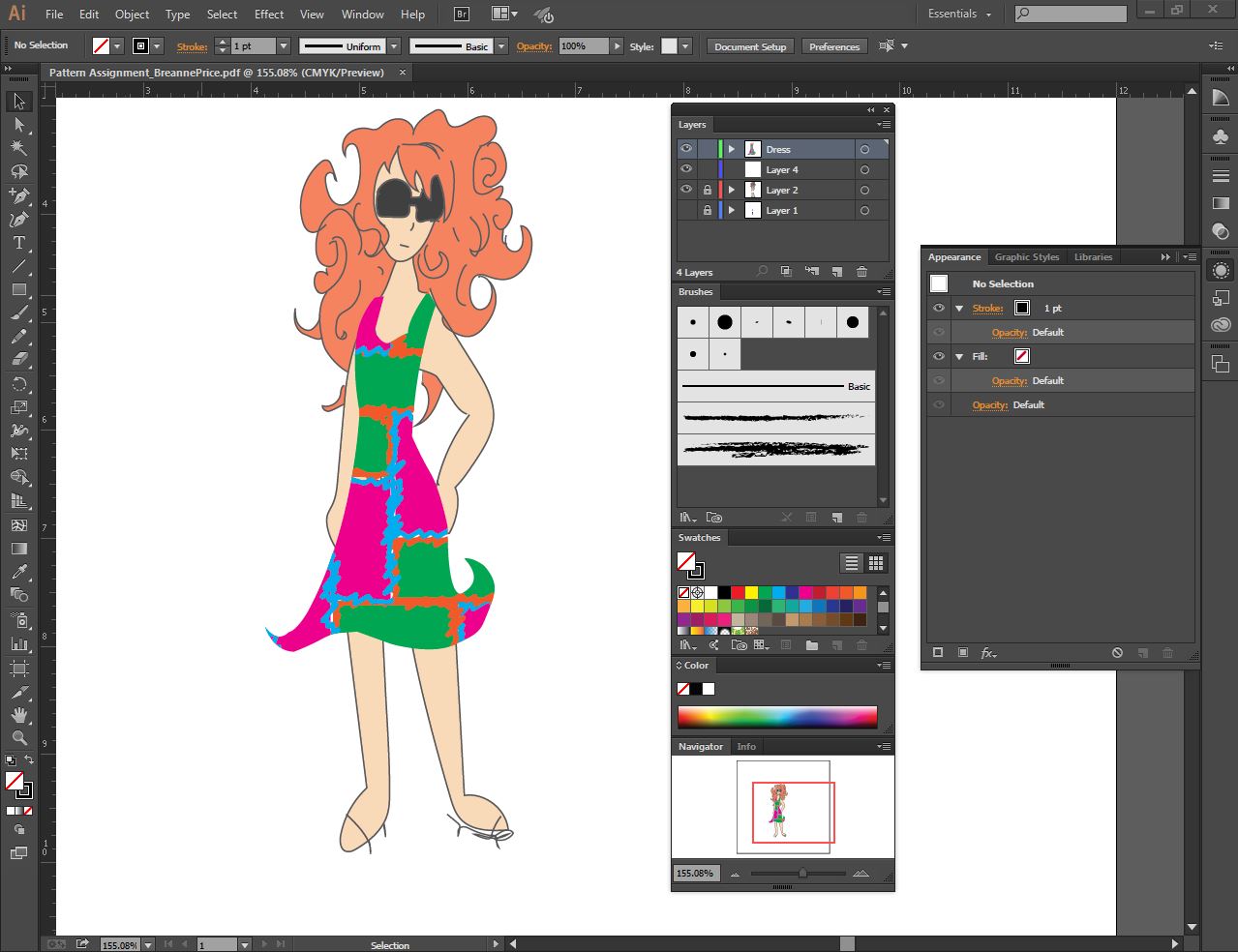 Graphic Design: Using the Live Paint Tool and Clipping Masks!