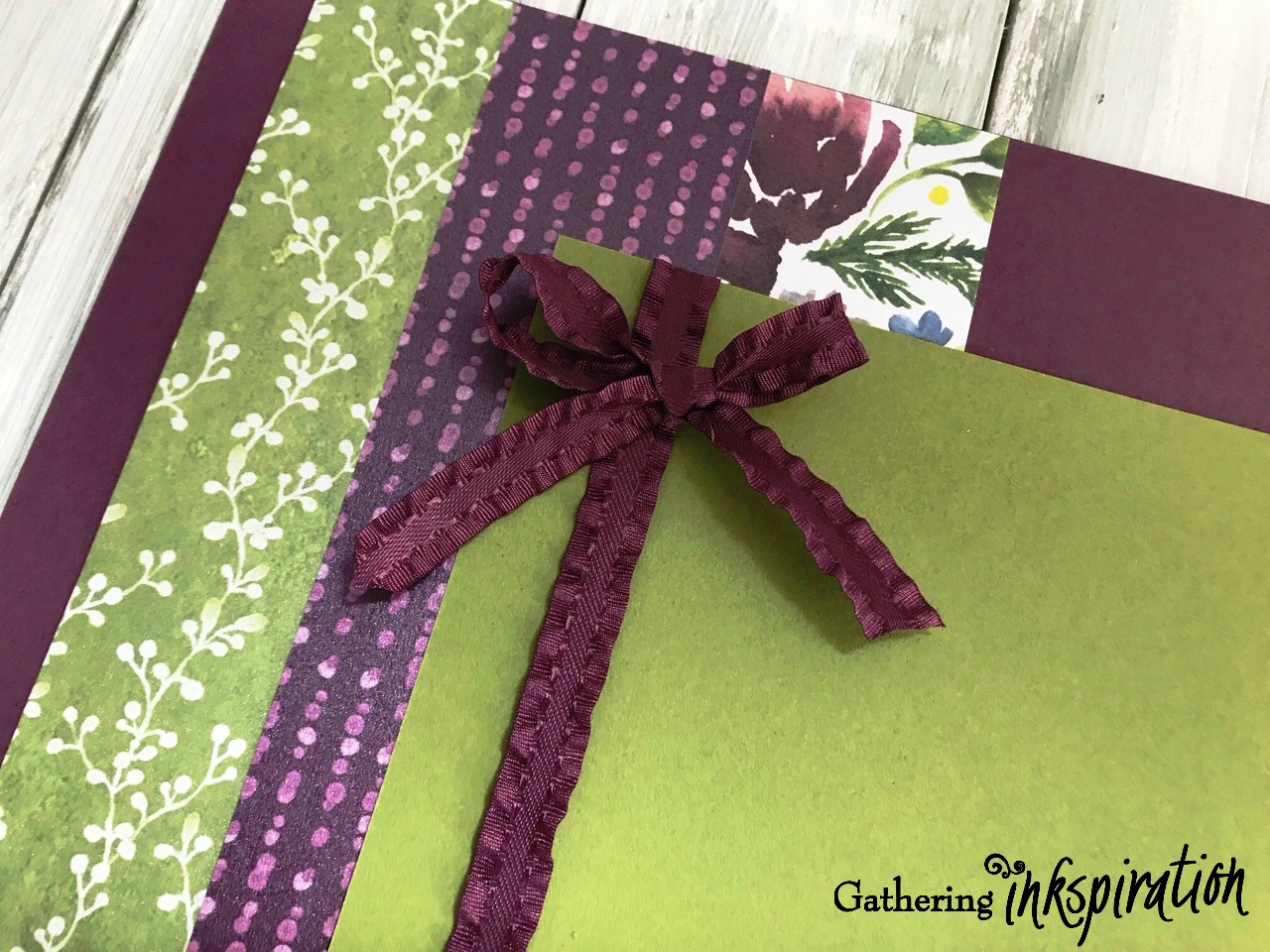 Gathering Inkspiration: Frosted Floral Scrapbook Pages