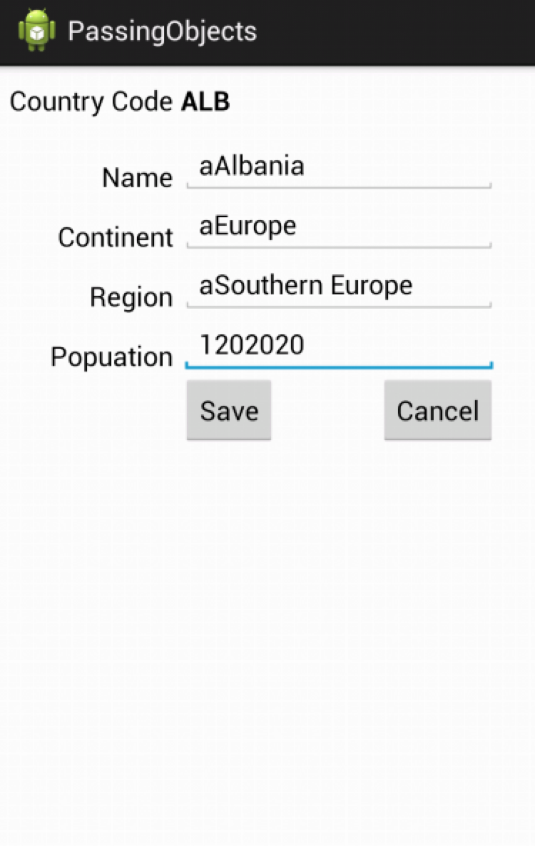 Programmers Sample Guide Android Pass Object From One Activity To Another