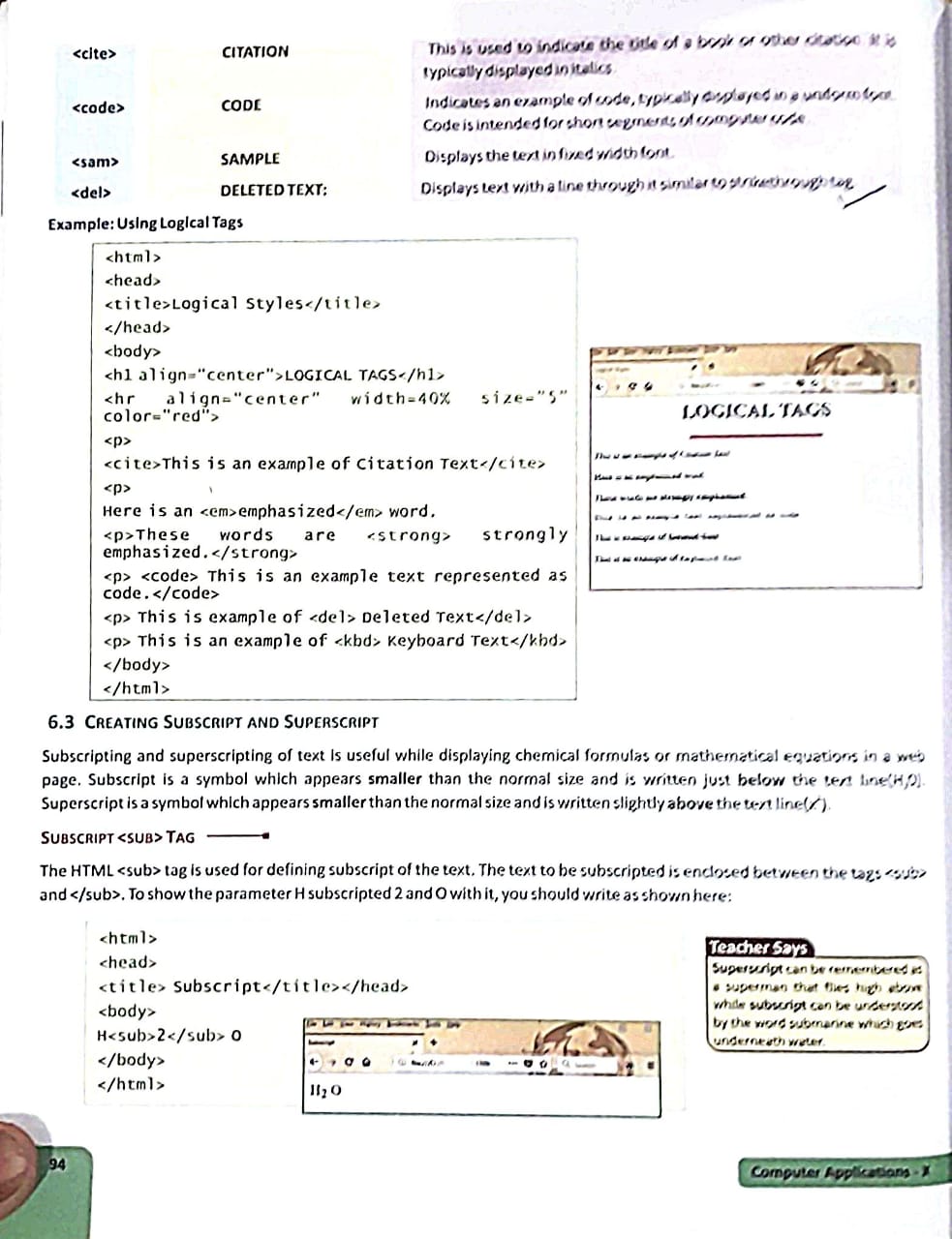 STUDY AT HOME: CLASS X CH-6 TEXT FORMATTING IN HTML