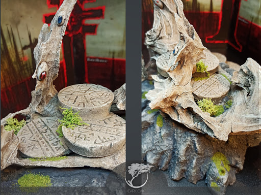 The Dark Oak: Eldar Webway gate - Scratchbuild terrain Part II