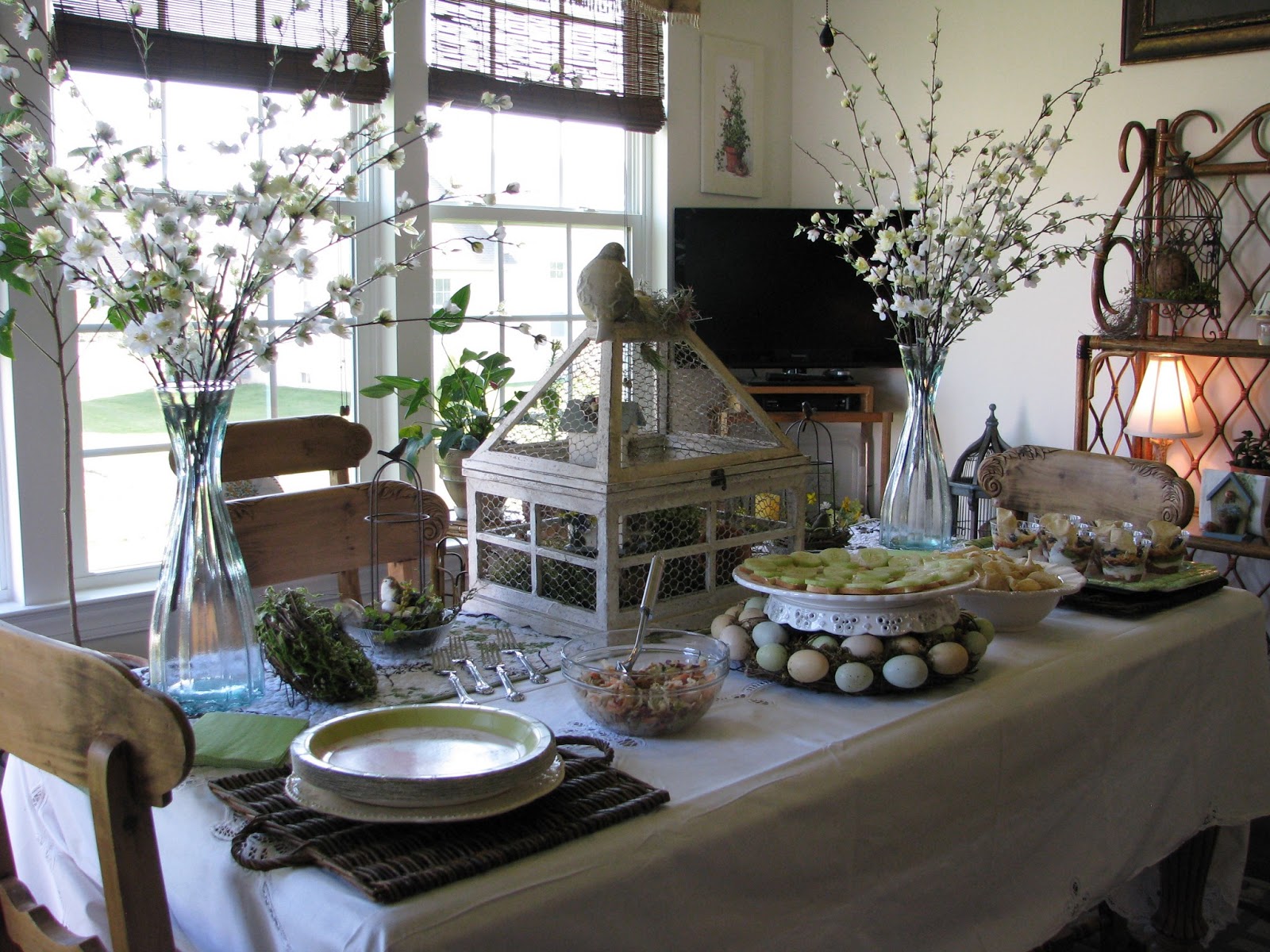 Designs by Pinky: ~~~Our Neighborhood Progressive Dinner Table and Food