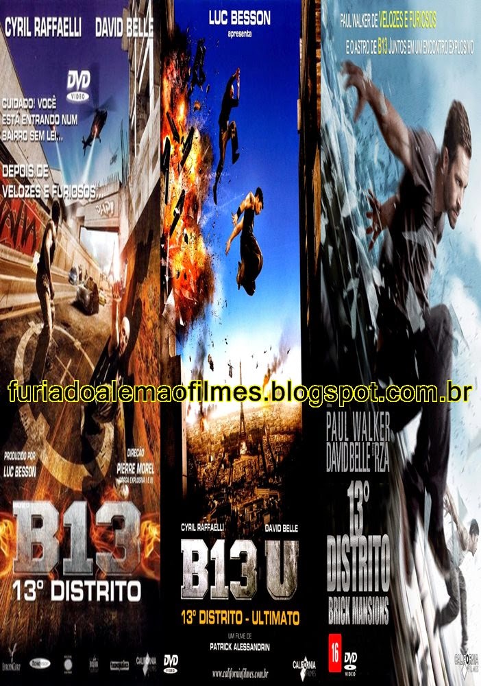 Fúria do Alemão Filmes: Coleção Trilogia 13º Distrito (Dual Áudio)