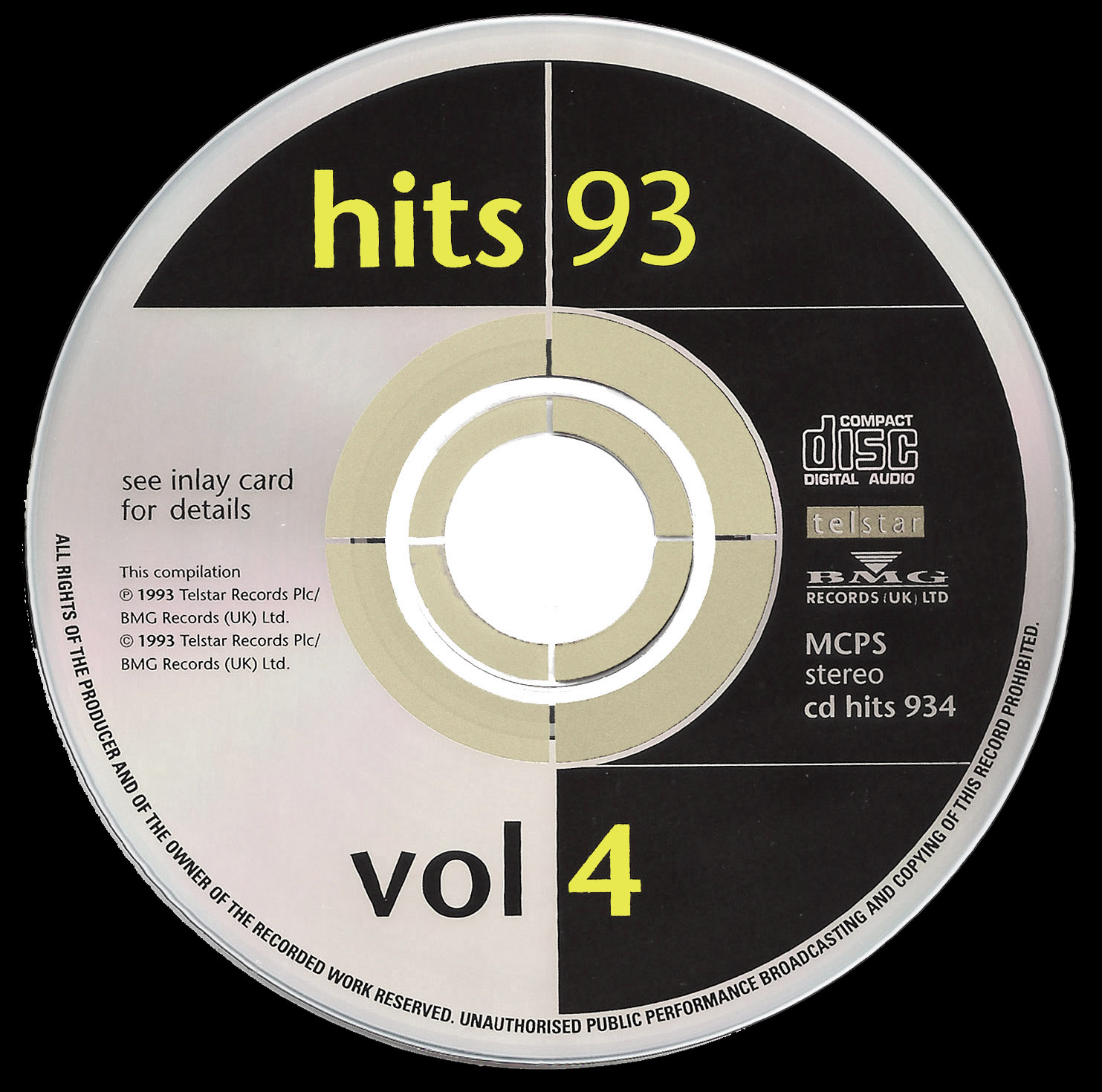 LA PLAYA MUSIC - OLDIES: HITS 93 - VOLUME FOUR - VARIOUS ARTISTS (1993)