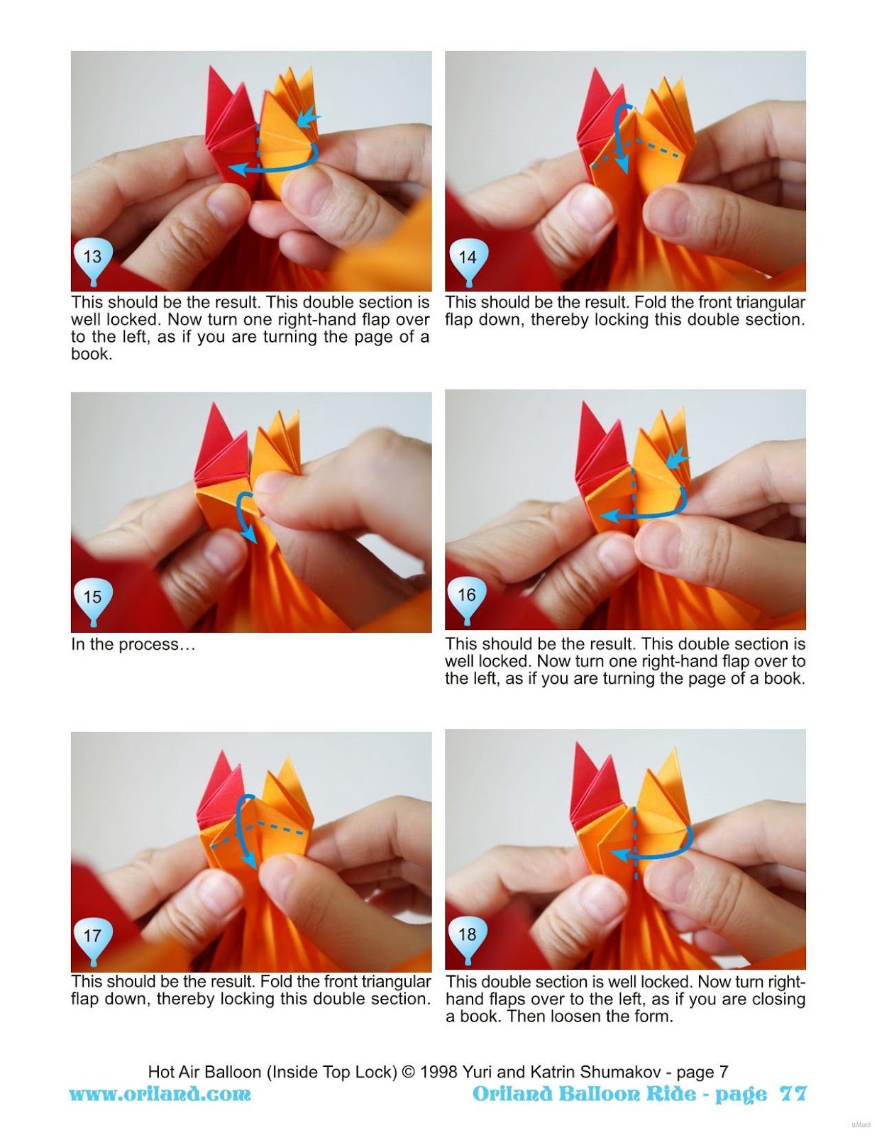 Oriland Balloon Ride - Ruby Book Origami