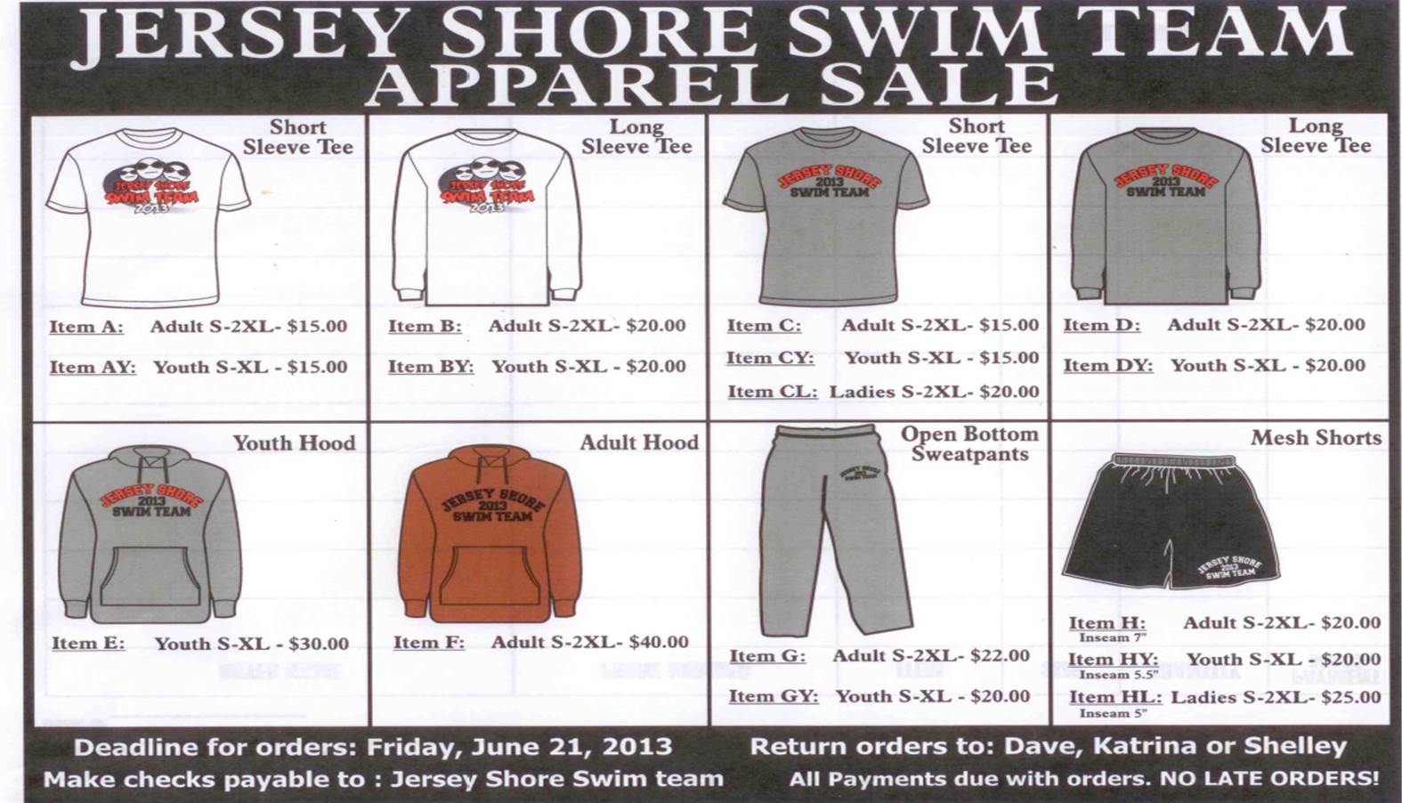 Jersey Shore (PA) Swim: Look Good In Your Jersey Shore Swim Team ...