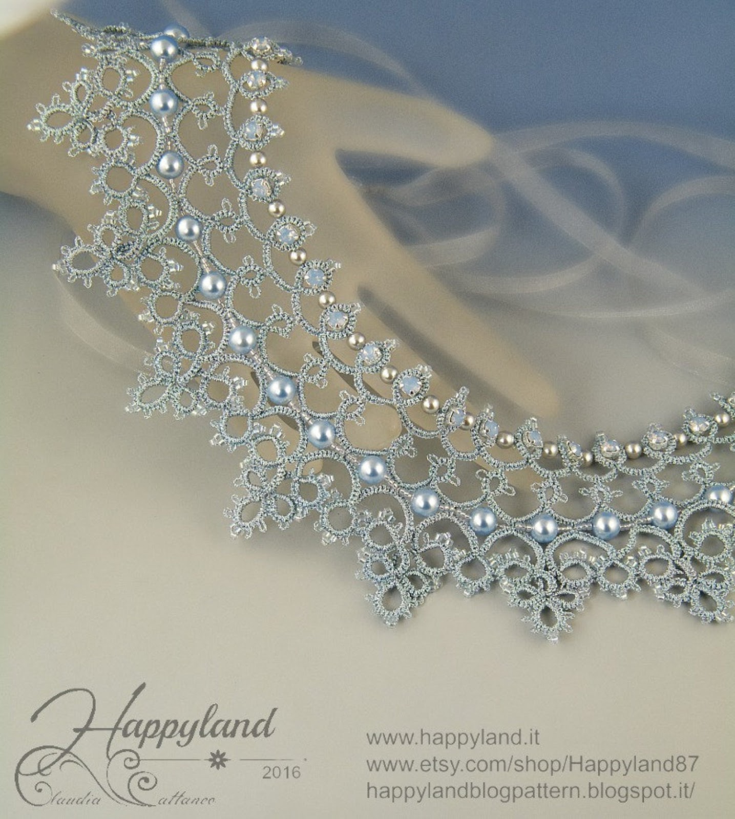 Lovely Needle Tatted Jewelry Tutorials by Happyland87 / The Beading Gem