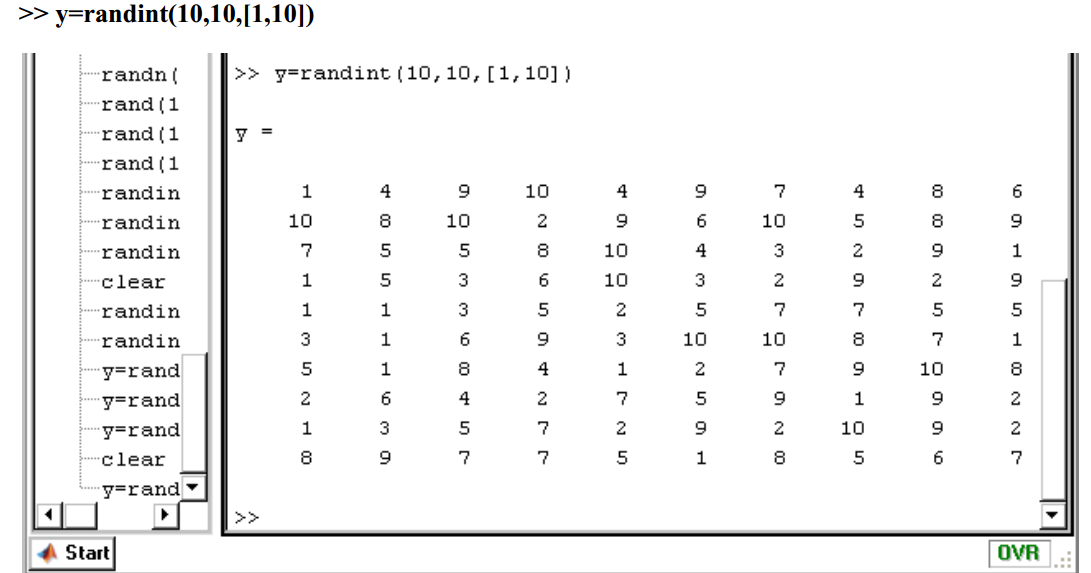 MATLAB - Membangkitkan Bilangan Random MATLAB R2007B - chordalfa