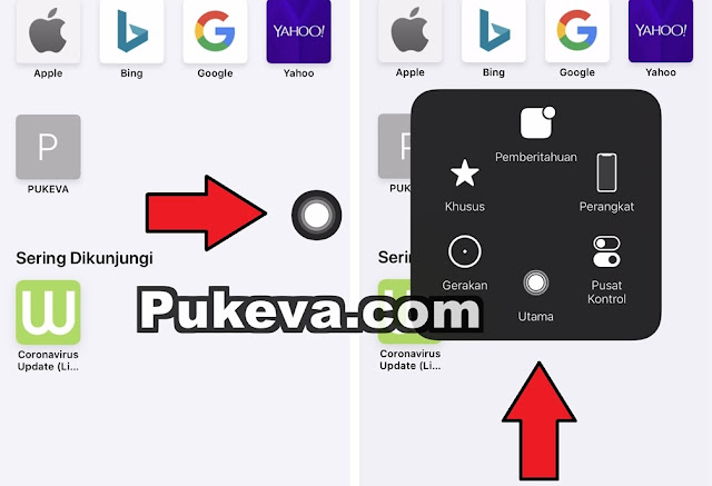 Cara Menghilangkan / Menampilkan Tombol Bulat di iPhone (AssistiveTouch ...