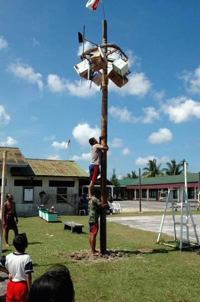 Panjat Pinang(Climbing nut),Traditional Game Of Indonesian - Art and ...