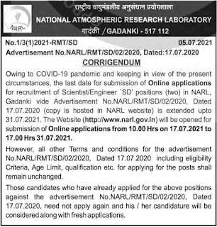 NARL Recruitment 2022 Apply Online | 02 Light Vehicle Driver Vacancies ...