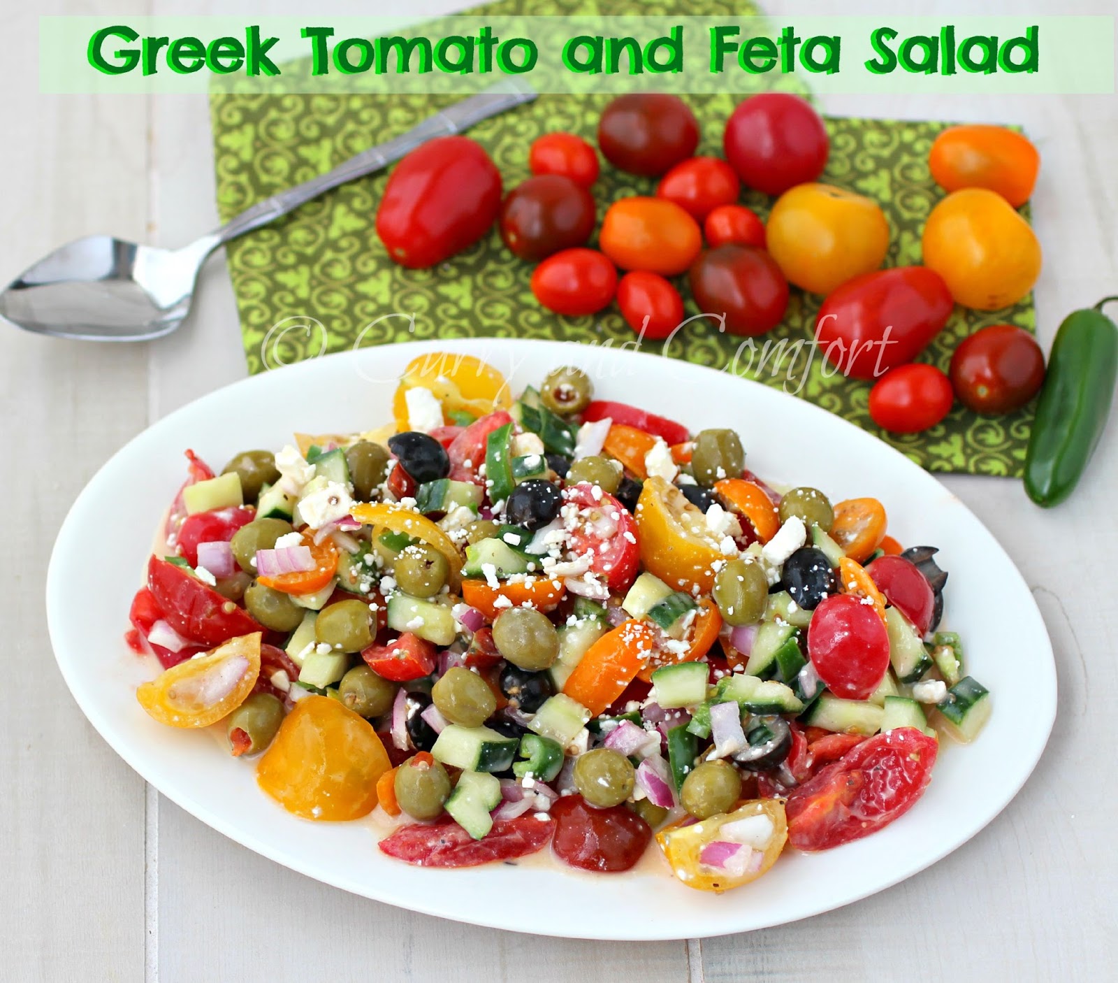 Kitchen Simmer: Greek Tomato and Feta Salad