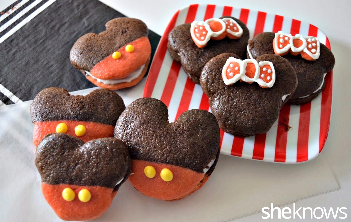 Sugar Swings! Serve Some: Minnie & Mickey Whoopie Pies