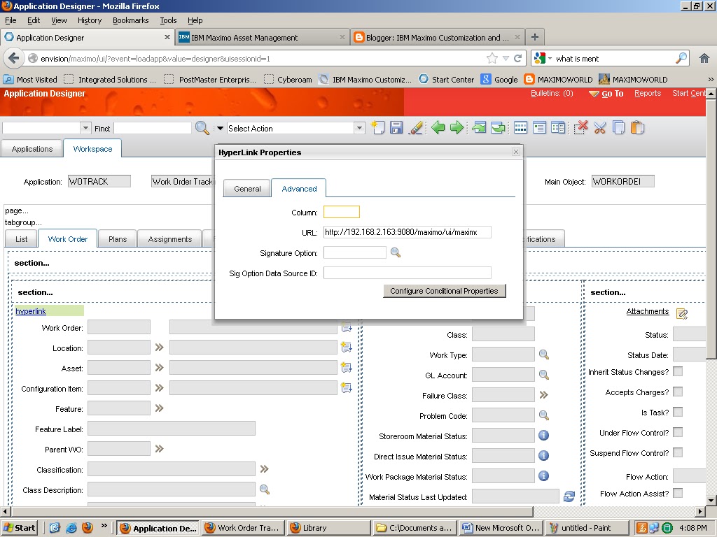 Maximo Functional And Configurations Linking To An External Url In Maximo Using Hyperlinks