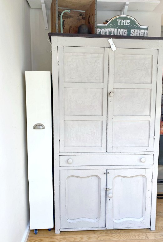 DIY Rolling Kitchen Appliance Storage