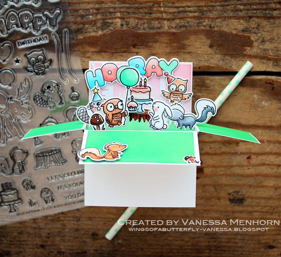 wings of a butterfly: Birthday Party Pop-Up Box