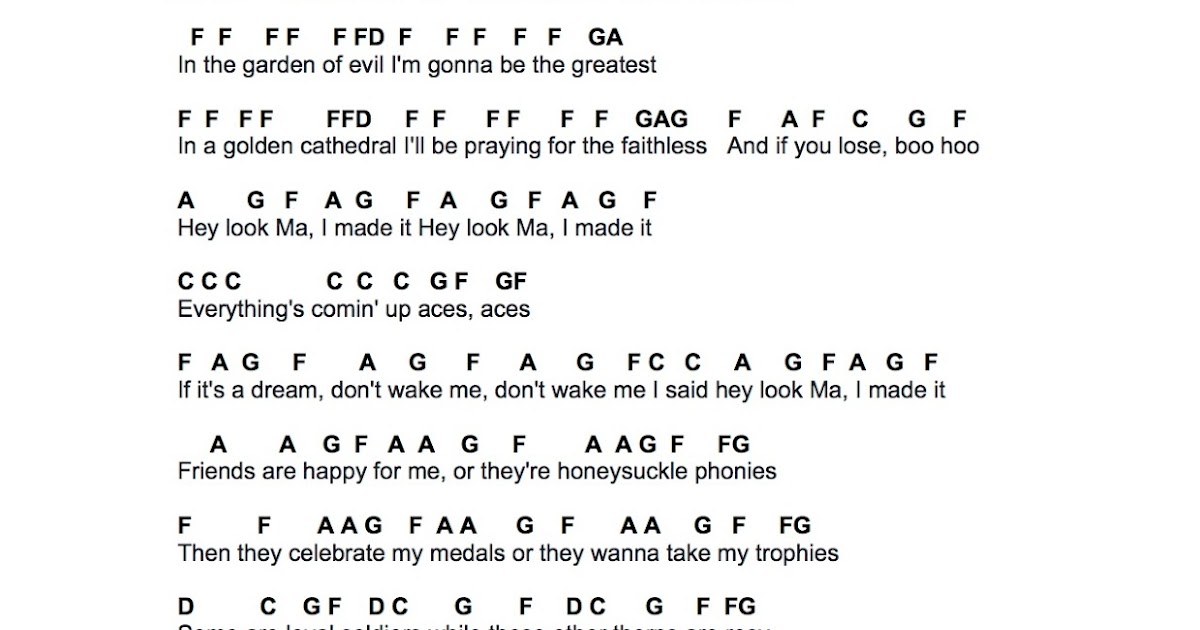 Flute Sheet Music: Hey Look Ma, I Made It