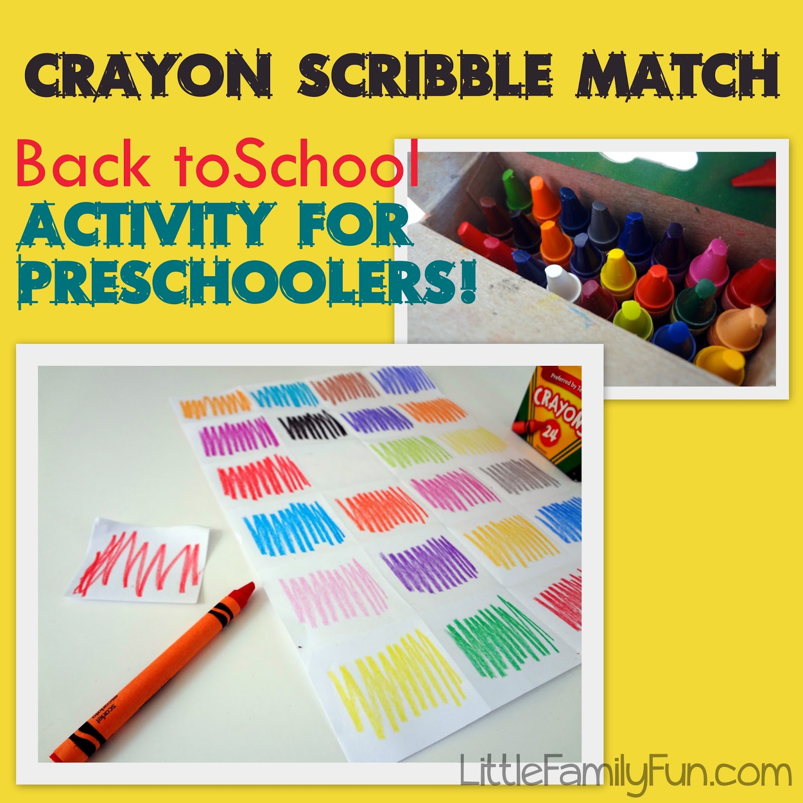 Little Family Fun: Crayon Scribble Match