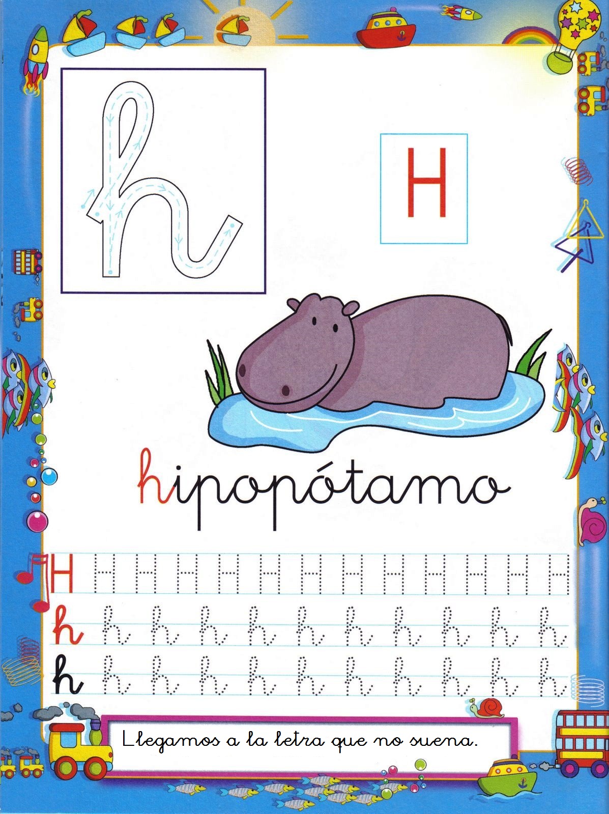 Las letras F-G y H,actividades y mandala.