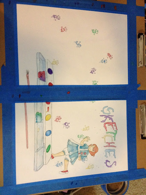 Painting a Double Page Spread