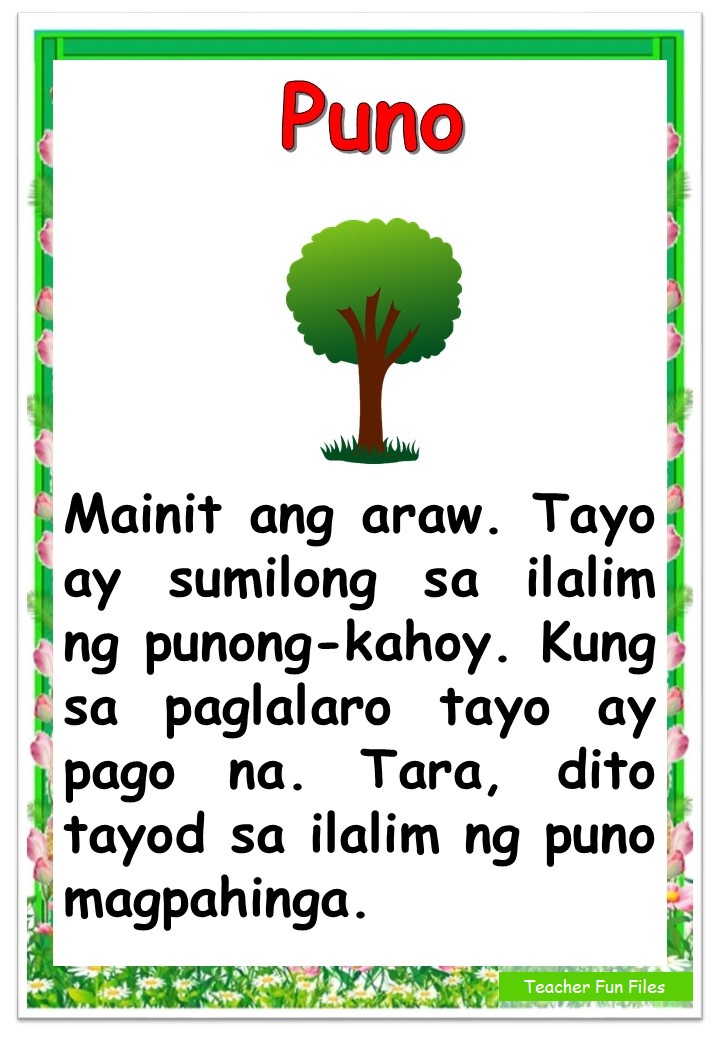 Teacher Fun Files: Tagalog Reading Passages 4