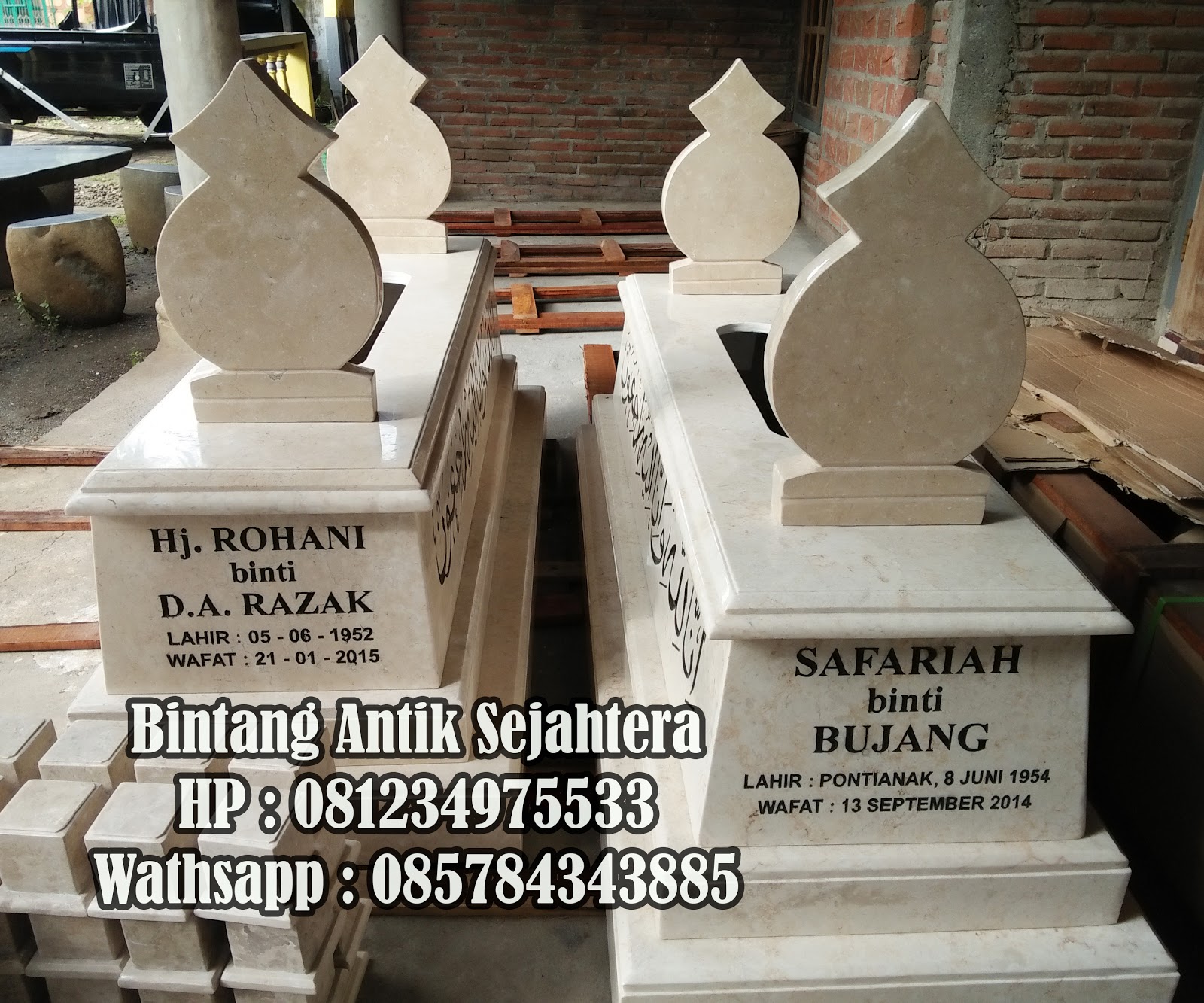 makam granit bandung , model makam islam