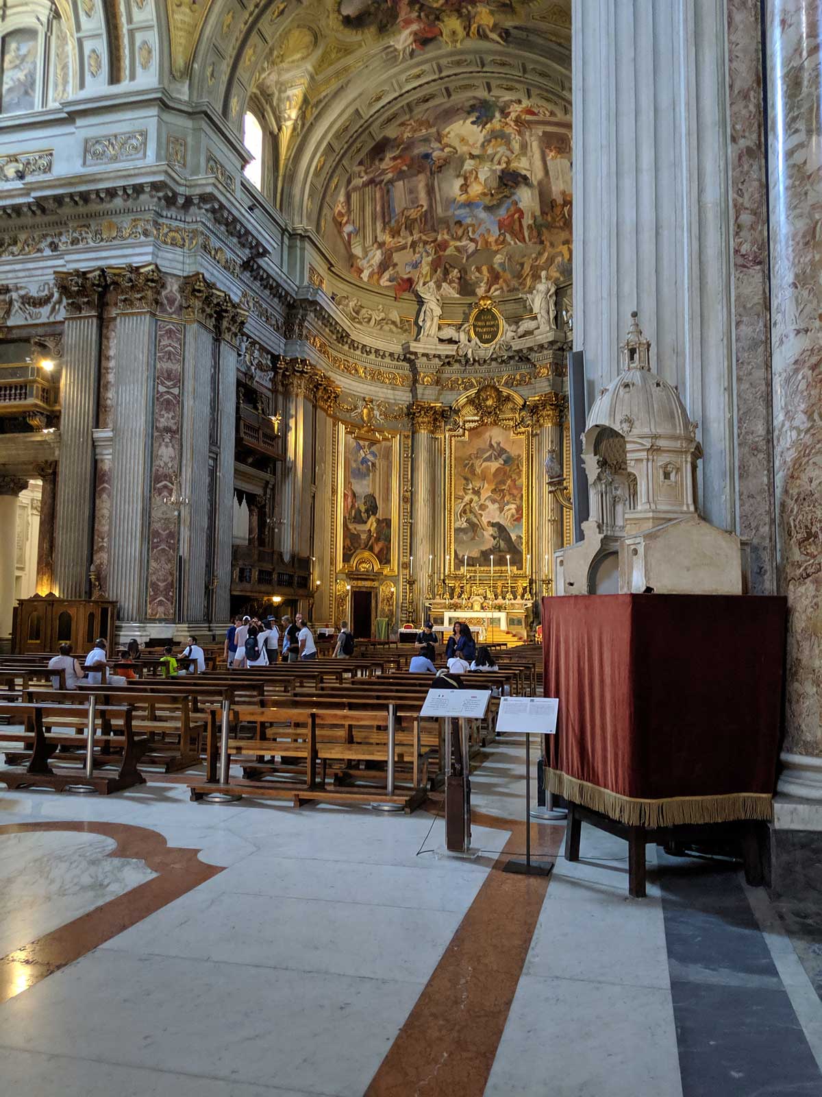 Louisville Fossils and Beyond: Ammonite Fossils in St. Ignazio Church ...