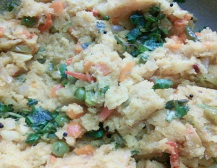 Vegetable rava upma