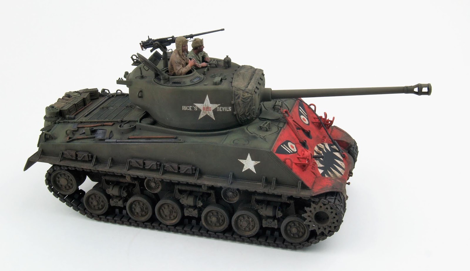 Scratchie's Models World: Sherman M4A3E8 "Rice's Red Devils" - Finished