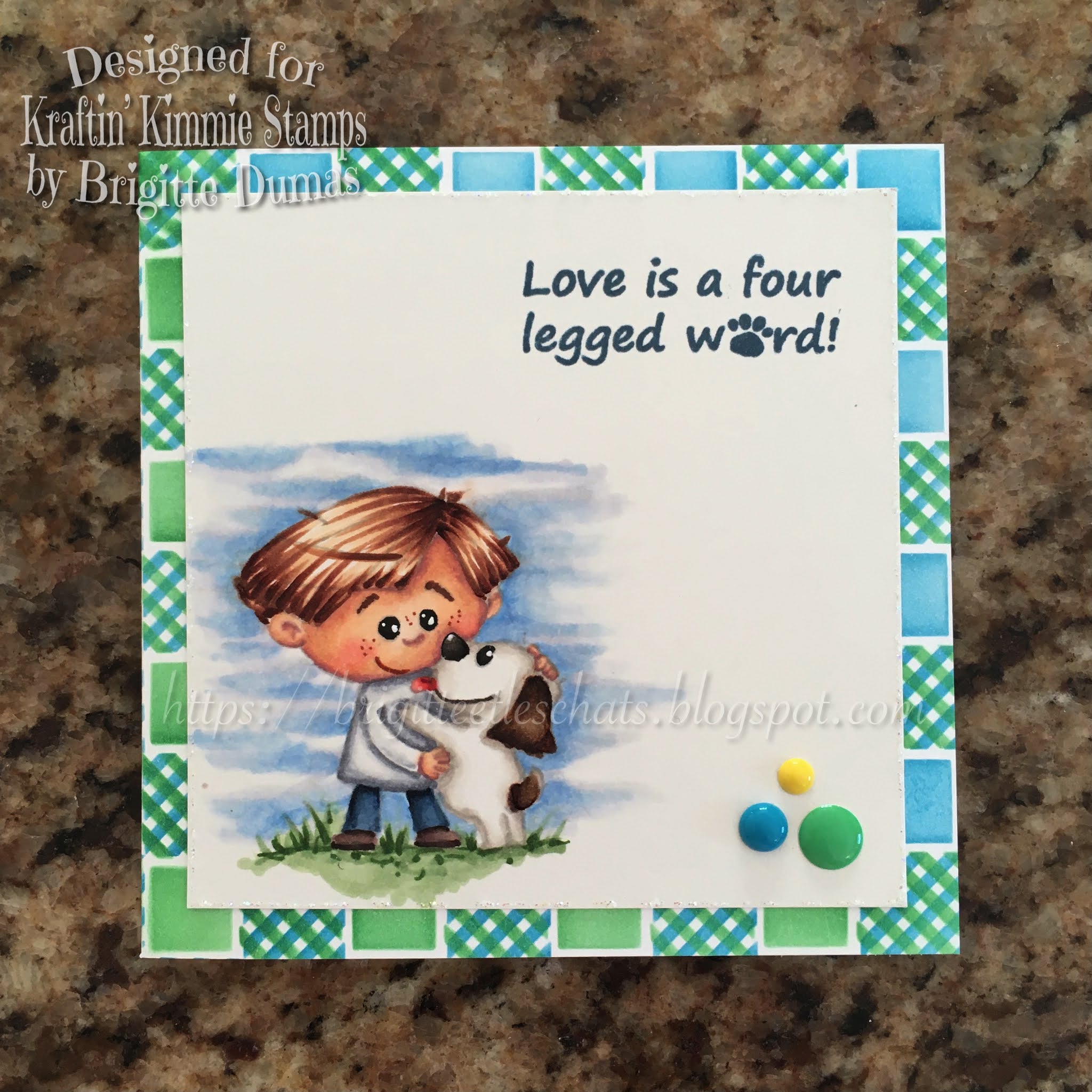 Kraftin' Kimmie Stamps: Inspiration Wednesday- Cuddles the Puppy